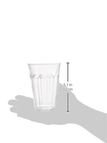 Duralex, Clear 25 cl Picardie Tumbler, Pack of 6, Glass, 8-3/4-Ounce