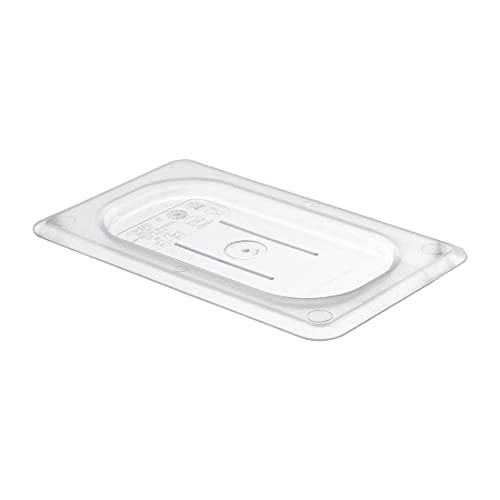 Cambro 90CWC135 Camwear Food Pan Cover 1/9 size flat clear - Case of 6