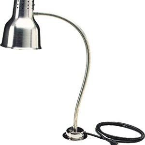 Carlisle FoodService Products HL818500 FlexiGlow Aluminum Heat Lamp with Bulb, Single Arm, 24" H x 4" Base Dia., Silver