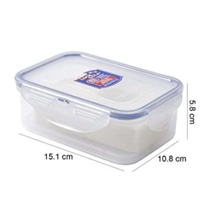 LocknLock Easy Essentials Rectangular Butter and Cheese Container Food Container, Small, 15.0 Ounce - Clear