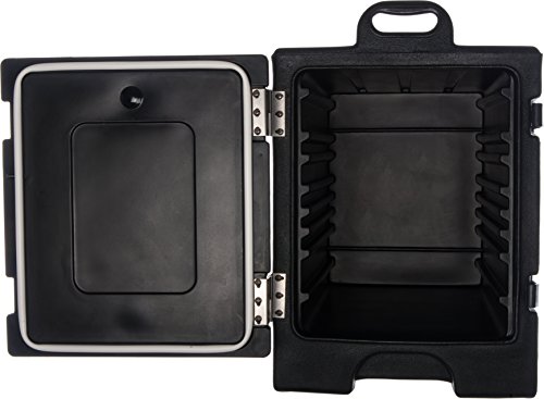 Carlisle FoodService Products Cateraide Plastic Insulated Food Container, Portable Food Warmer, Food Pan Carrier with Versatile Capacity for Parties, Catering, Buffets, 5 Full Pans, Black