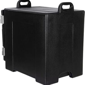 Carlisle FoodService Products Cateraide Plastic Insulated Food Container, Portable Food Warmer, Food Pan Carrier with Versatile Capacity for Parties, Catering, Buffets, 5 Full Pans, Black