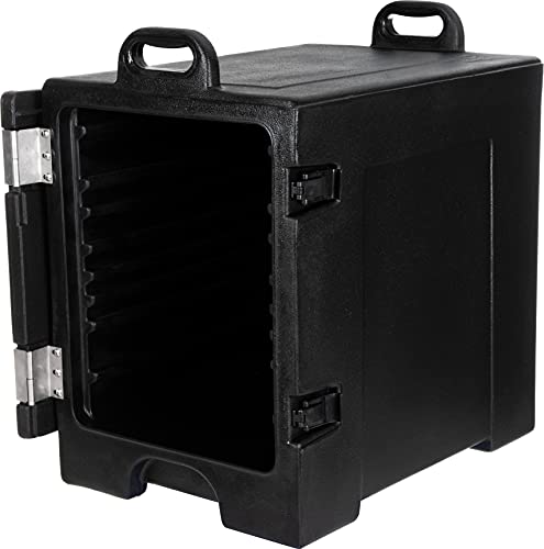 Carlisle FoodService Products Cateraide Plastic Insulated Food Container, Portable Food Warmer, Food Pan Carrier with Versatile Capacity for Parties, Catering, Buffets, 5 Full Pans, Black