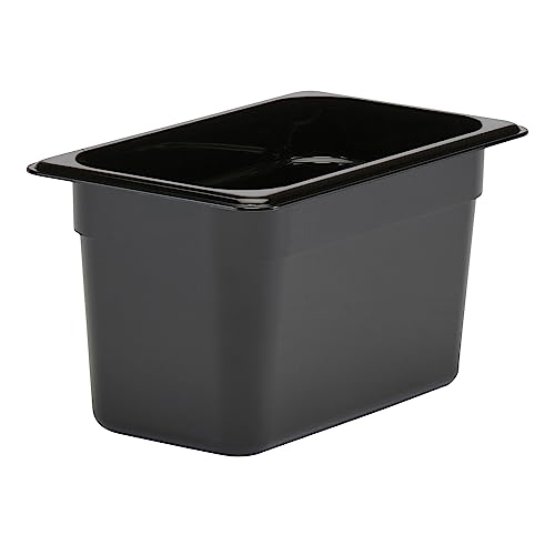 Cambro 46CW110 Camwear Black 1/4 Size x 6 D Food Pan