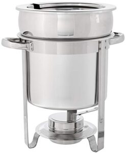 winco 207 stainless steel soup warmer, 7-quart, medium