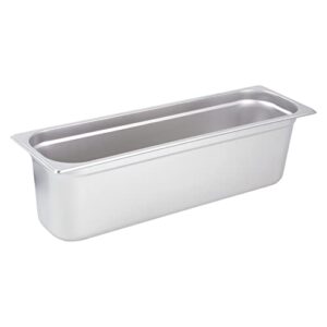 winco 1/2 size (long) anti-jam steam table/hotel pan, 25 gauge, 6" deep