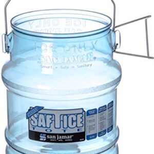 San Jamar Shorty Saf-T-Ice Commercial Ice Tote, 5 gal, (1 Pack)