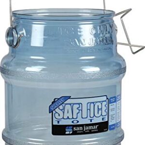 San Jamar Shorty Saf-T-Ice Commercial Ice Tote, 5 gal, (1 Pack)