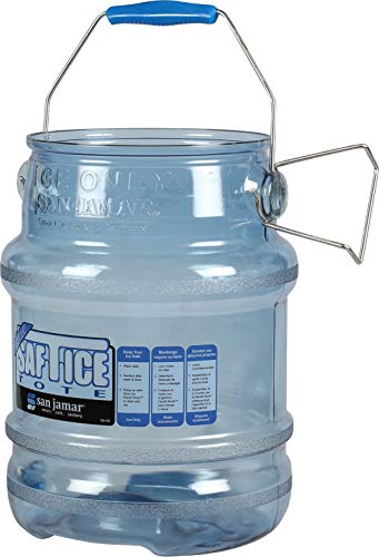 San Jamar Shorty Saf-T-Ice Commercial Ice Tote, 5 gal, (1 Pack)