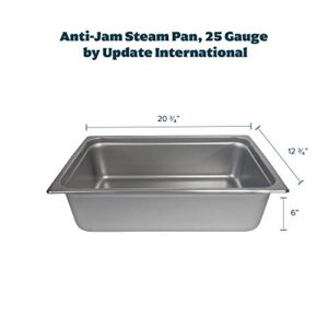 Update International NJP-1006 Steam Table Pan, 6", Stainless Steel