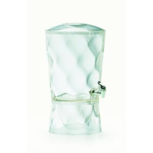 creativeware sculptured beverage dispenser, clear