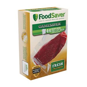 foodsaver gamesaver 1 quart vacuum seal bag with bpa-free multilayer construction, 44 count