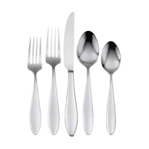 oneida casaba 20 piece everyday flatware, service for 4 18/0 stainless steel, silverware set