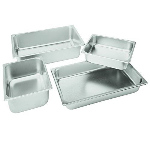 Update International STP-332 S/Steam Table Pan, Third Size, 2 1/2 in Deep, 304 S