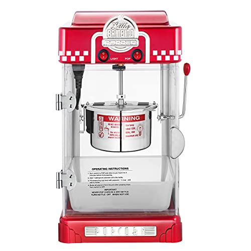 Great Northern Popcorn Company Little Bambino Popcorn Machines, 2.5 Ounce, Red