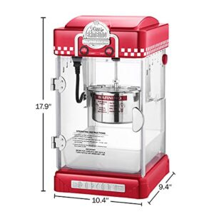 Great Northern Popcorn Company Little Bambino Popcorn Machines, 2.5 Ounce, Red