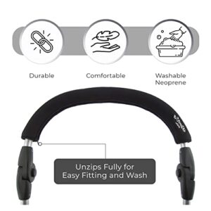 StrollAir Universal Handle Sleeve Cover, Grip Bar, Replacement, BOB, Bugaboo, Baby Jogger, Uppa Baby, Bumbleride, Black, 24"