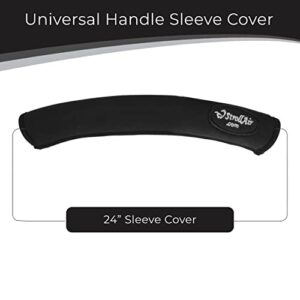 StrollAir Universal Handle Sleeve Cover, Grip Bar, Replacement, BOB, Bugaboo, Baby Jogger, Uppa Baby, Bumbleride, Black, 24"