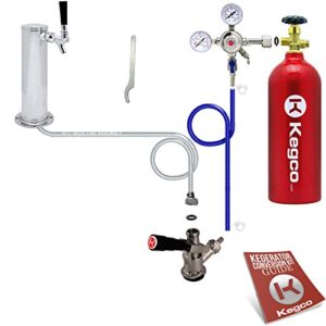 kegco bf stck-5t standard tower kegerator conversion kit with 5 lb co2 tank, standard