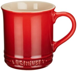 le creuset stoneware mug, 14 oz., cerise