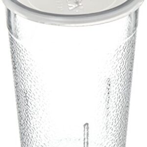 CFS 55018107 Stackable ShatterResistant Plastic Tumbler, 5 oz., Clear (Pack of 6)