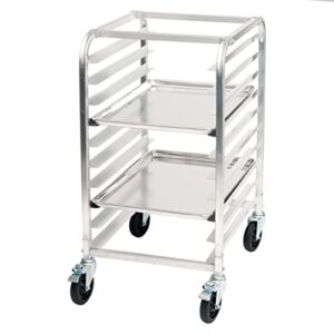 Winco 10-Tier Aluminum Sheet Pan Rack with Brake