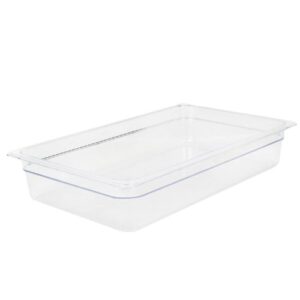 excellante full size 4-inch deep polycarbonate food pan