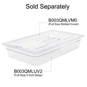 Excellante Full Size 4-Inch Deep Polycarbonate Food Pan