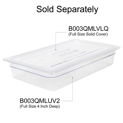 Excellante Full Size 4-Inch Deep Polycarbonate Food Pan