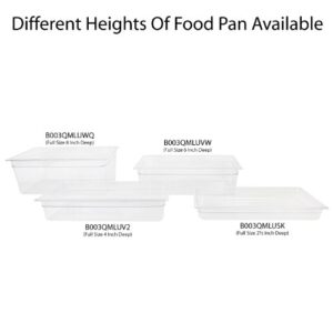 Excellante Full Size 4-Inch Deep Polycarbonate Food Pan