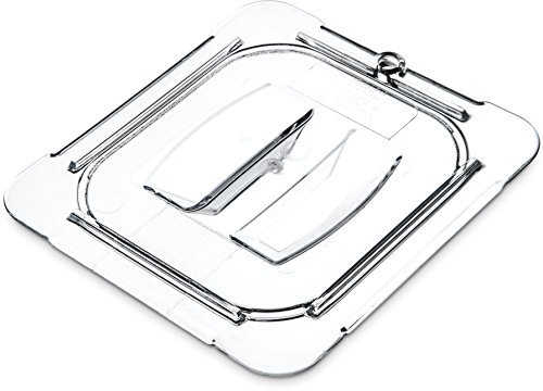 Carlisle FoodService Products 10310U07 StorPlus Sixth Size Polycarbonate Universal Handled Food Pan Lid, Clear