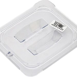 Carlisle FoodService Products 10310U07 StorPlus Sixth Size Polycarbonate Universal Handled Food Pan Lid, Clear