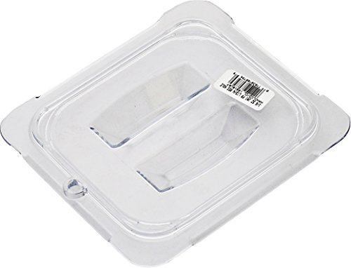 Carlisle FoodService Products 10310U07 StorPlus Sixth Size Polycarbonate Universal Handled Food Pan Lid, Clear