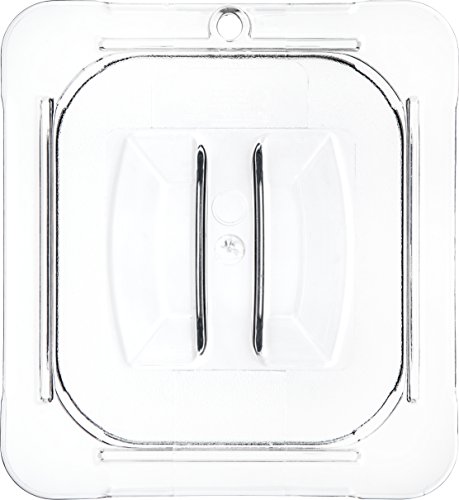 Carlisle FoodService Products 10310U07 StorPlus Sixth Size Polycarbonate Universal Handled Food Pan Lid, Clear