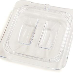 Carlisle FoodService Products 10310U07 StorPlus Sixth Size Polycarbonate Universal Handled Food Pan Lid, Clear