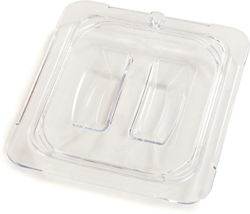 Carlisle FoodService Products 10310U07 StorPlus Sixth Size Polycarbonate Universal Handled Food Pan Lid, Clear