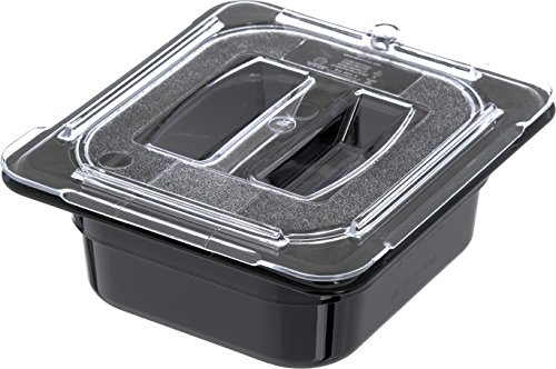 Carlisle FoodService Products 10310U07 StorPlus Sixth Size Polycarbonate Universal Handled Food Pan Lid, Clear