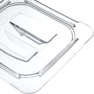 Carlisle FoodService Products 10310U07 StorPlus Sixth Size Polycarbonate Universal Handled Food Pan Lid, Clear