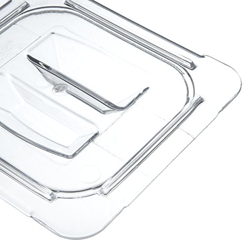 Carlisle FoodService Products 10310U07 StorPlus Sixth Size Polycarbonate Universal Handled Food Pan Lid, Clear