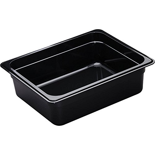 Cambro 24CW110 Camwear Food Pan 1/2-size 4"D black - Case of 6