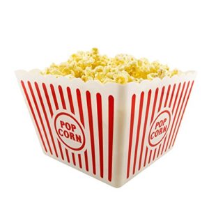 2 jumbo movie night popcorn tubs (plastic)