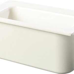 Carlisle FoodService Products CM110202 Coldmaster ABS Third Size Food Pan, 4 qt Capacity, 12.68" Length x 6.89" Width x 6.01" Height, White