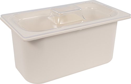 Carlisle FoodService Products CM110202 Coldmaster ABS Third Size Food Pan, 4 qt Capacity, 12.68" Length x 6.89" Width x 6.01" Height, White