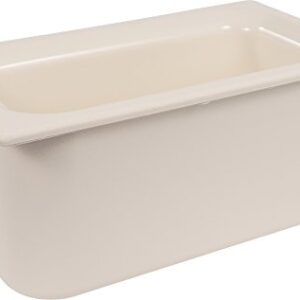 Carlisle FoodService Products CM110202 Coldmaster ABS Third Size Food Pan, 4 qt Capacity, 12.68" Length x 6.89" Width x 6.01" Height, White