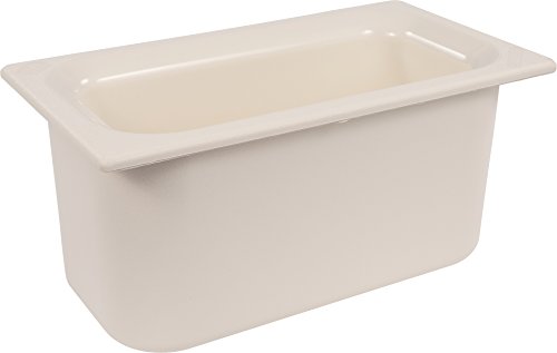 Carlisle FoodService Products CM110202 Coldmaster ABS Third Size Food Pan, 4 qt Capacity, 12.68" Length x 6.89" Width x 6.01" Height, White