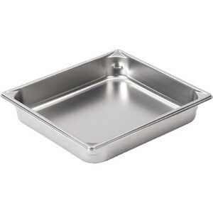 vollrath super pan v half-size anti-jam steam table pan, 2.5-inch deep, stainless steel, nsf