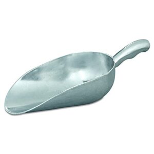 adcraft als-6 12 oz capacity, 6" length x 3" width, mirror finish, heavy duty cast aluminum scoop with contoured handle