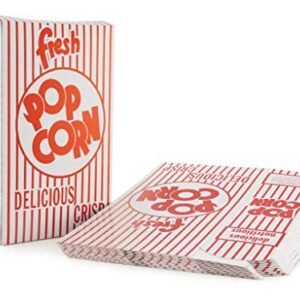 Snappy 1-E Small Red and White Close Top Popcorn Boxes, 3/4 Ounce, 100 Count