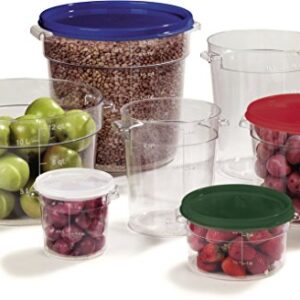 Carlisle FoodService Products 1076607 StorPlus Polycarbonate Round Food Storage Container, 8 Quart, Clear