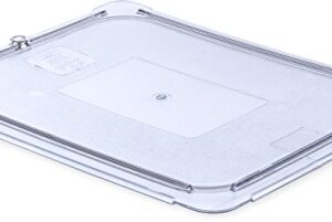 Carlisle FoodService Products 10236U07 StorPlus Half Size Polycarbonate Universal Flat Surface Food Pan Lid, Clear